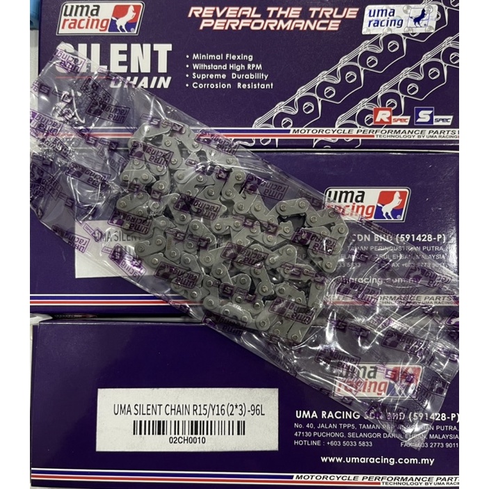 UMA RACING Y16 / R15 TIMING CHAIN SILENT CHAIN 96L | Shopee Malaysia