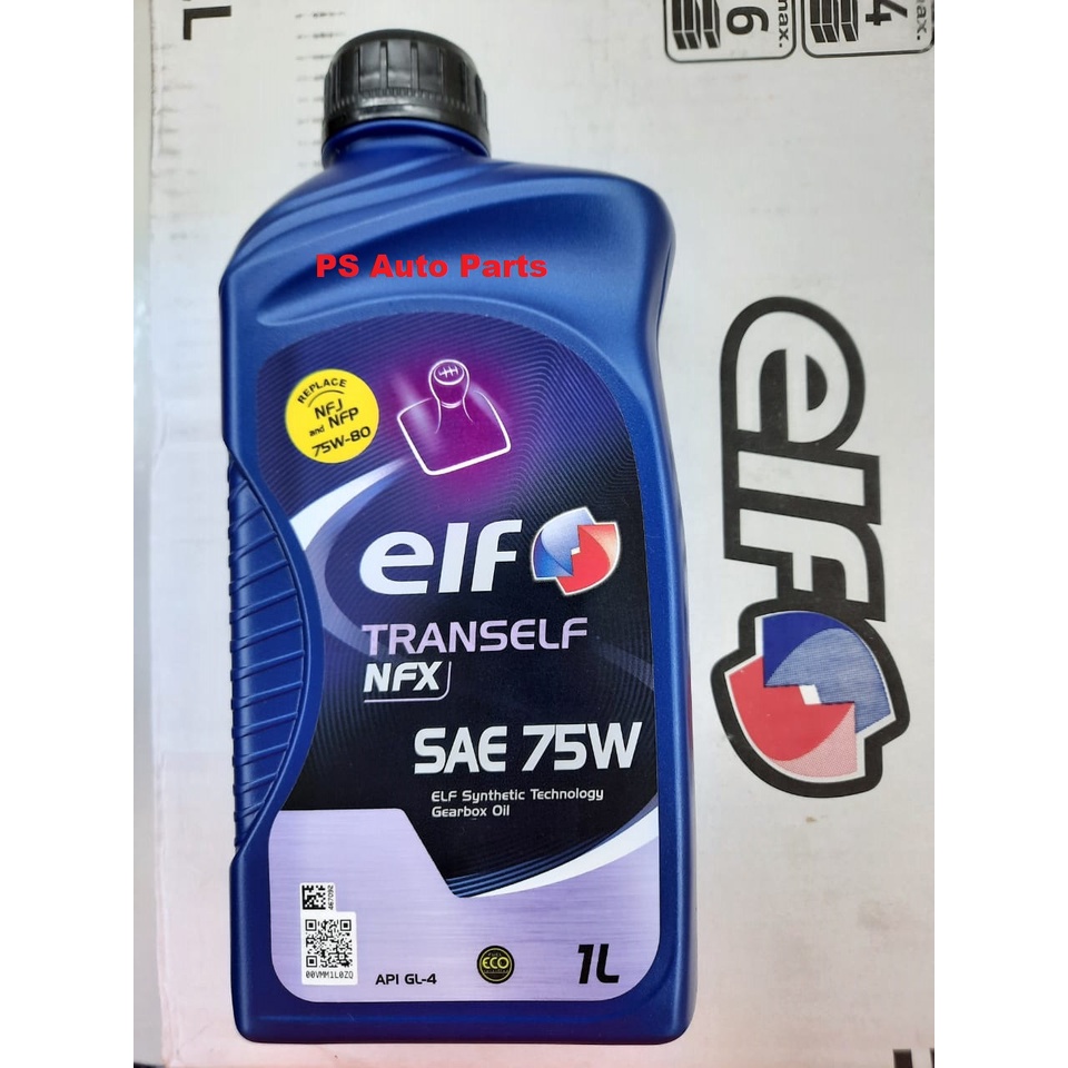 Original Gearbox Oil ELF Tranself NFX 75W (1L) Manual Gear Oil ELF NFX ...