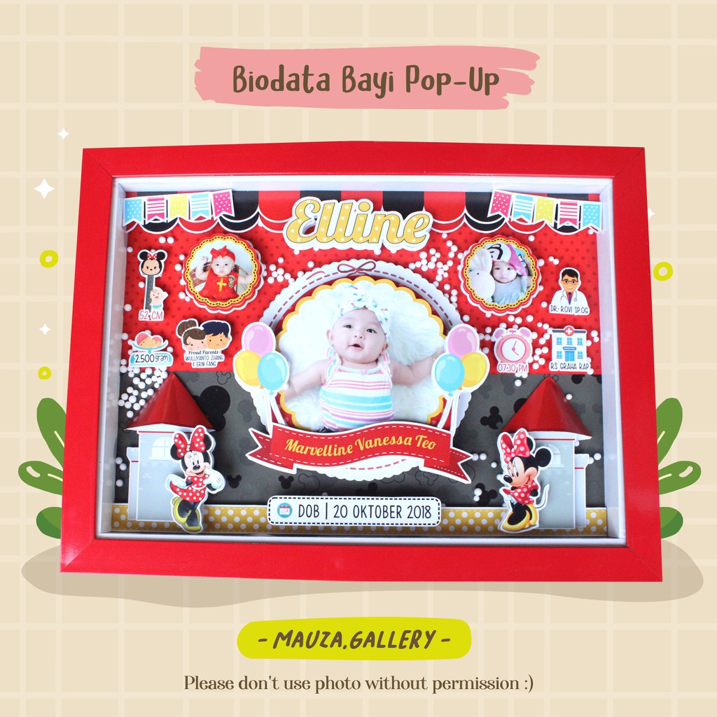 Baby Bio POP UP FRAME (MINNIE MICKEY) | Shopee Malaysia