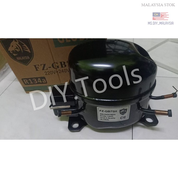 DIY.Tools GAS MOTOR COMPRESSOR UNIVERSAL FRIDGE/REFRIGERATOR COMPRESSER ...