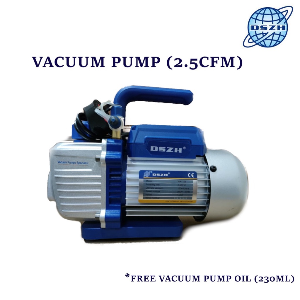 DSZH Vaccum Pump (2.5CFM) FREE Vacuum Pump Oil (230ML) | Shopee Malaysia