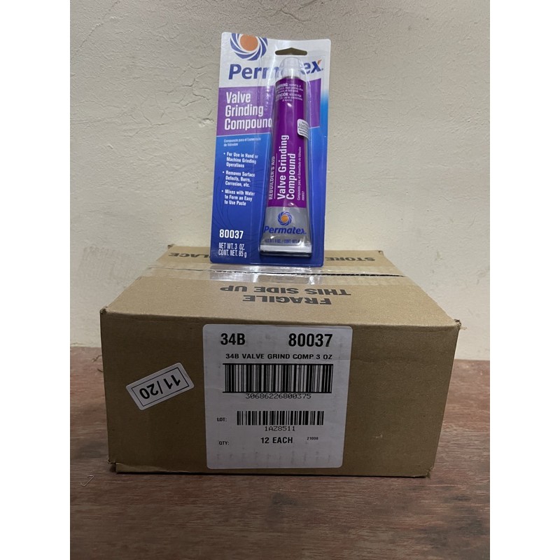 PERMATEX 80037 34B VALVE GRINDING PASTE3.0 OZ/85G NEW PACKING 2021 ...