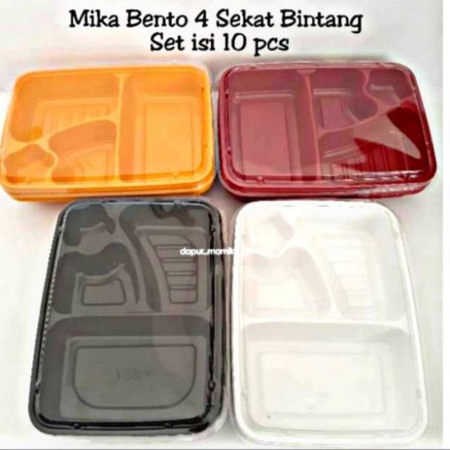 MERAH HIJAU HITAM PUTIH Dapurmami 10 SEEDS MIKA bento 4 SEKAT White ...