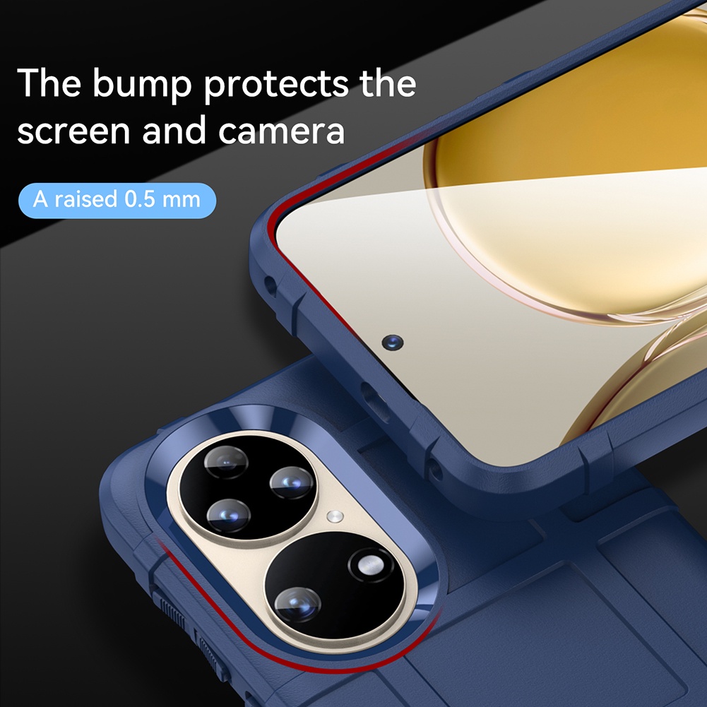 Huawei P50 Rugged Shield Thick TPU Shockproof Case Cover Protection ...