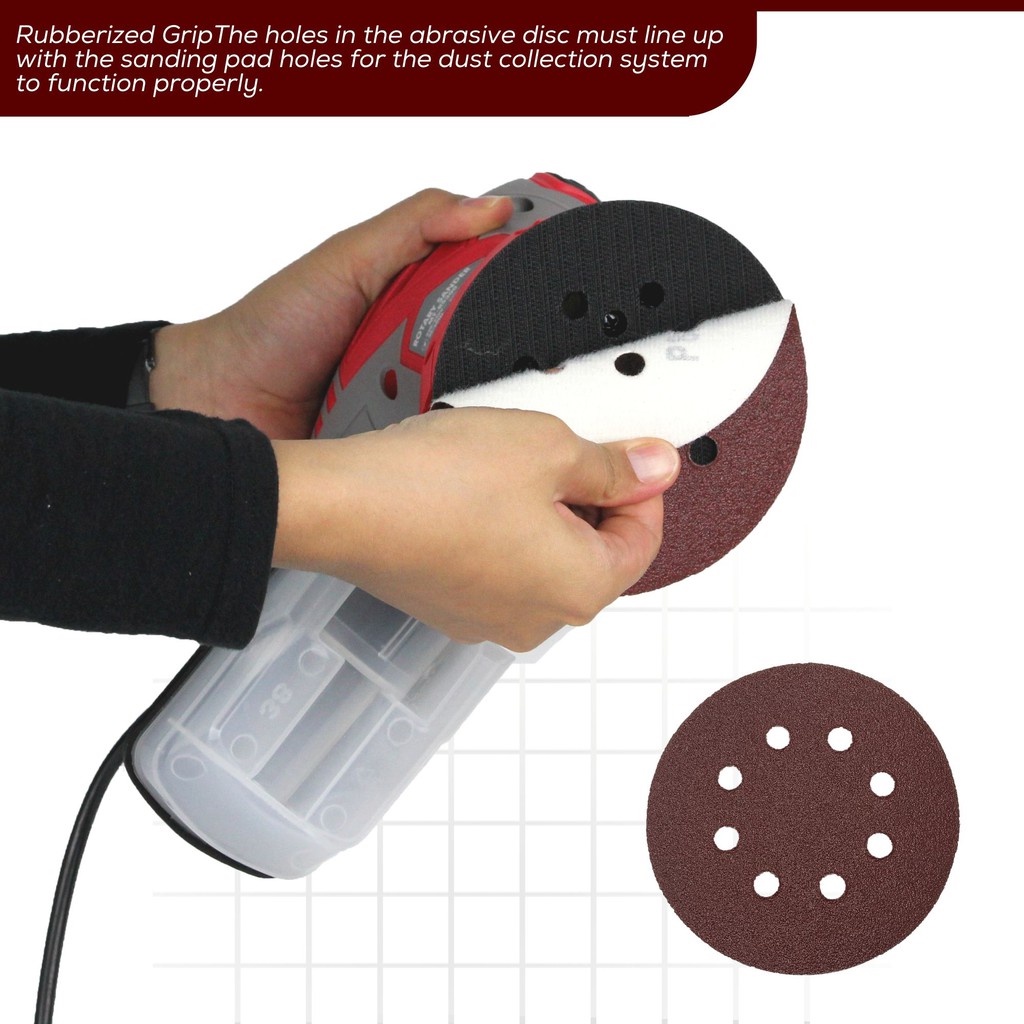 BuzzTech MACE Plus 300W Rotary Sander 125mm Heavy Duty Sanding Tool ...