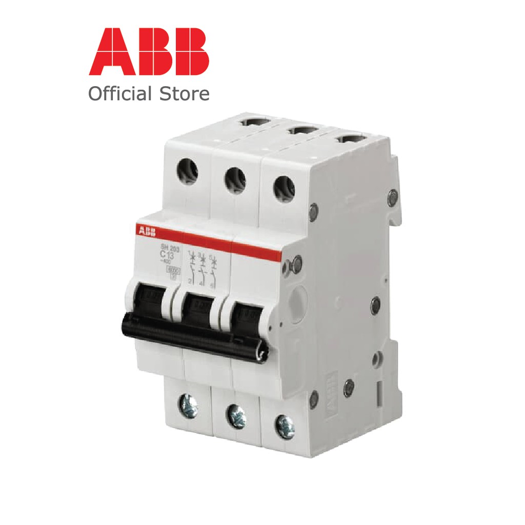ABB 6kA MCB SH203 6A, 10A, 16A, 20A, 25A, 32A, 40A, 50A, 63A | 3 POLE (3P) | C-CURVE | Shopee ...