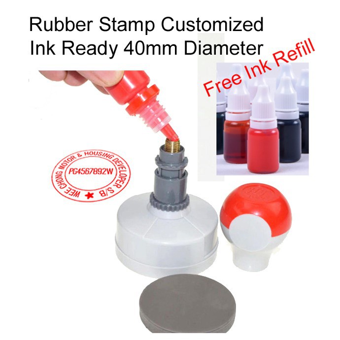 Company Chop Round 40mm (Customized Ink Ready) | Shopee Malaysia