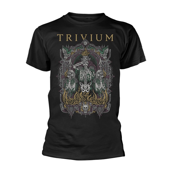 Trivium 'Skelly Frame' T Shirt 🔥100% OFFICIAL MERCH🔥 | Shopee Malaysia