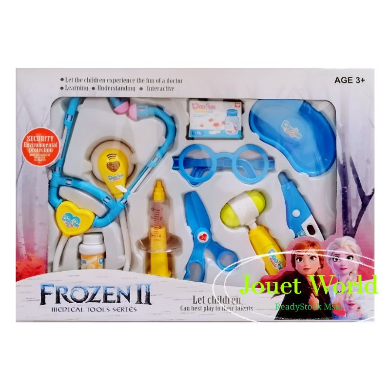 Frozen Doctor Nurse Medical Tool Pretend Play Play Set Toys | Shopee ...