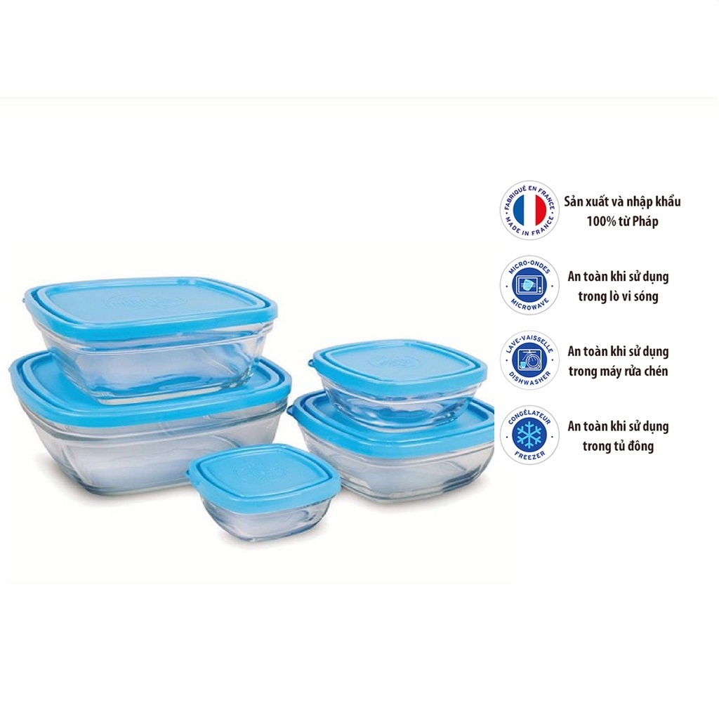 French Tempered Glass Food Box Freshbox Duralex | Shopee Malaysia