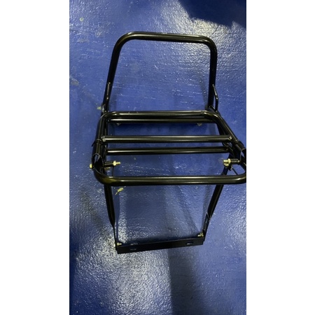 Vespa Classic Madrid Rack Universal Coated Black Colour For Vespa Super ...