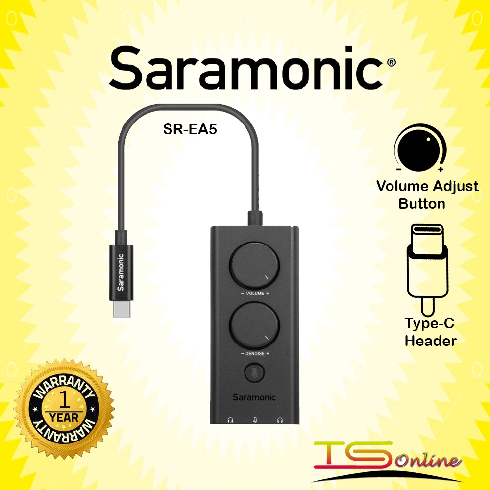 Saramonic Sr Ea5 Type C Sound Card Shopee Malaysia