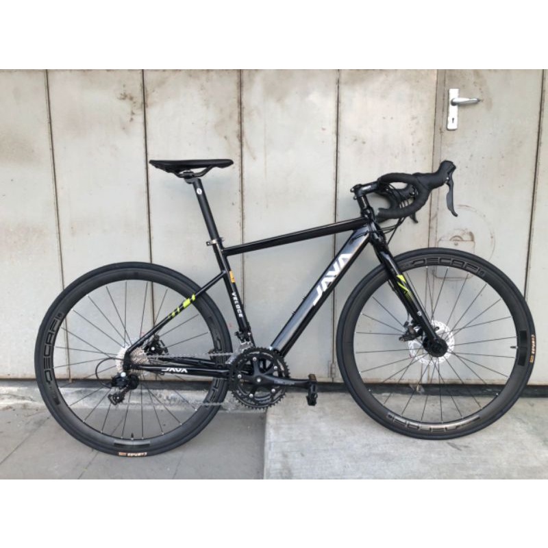 (Ready Stock) Java Veloce Alloy Disc Road Bike, Decaf 2x9 Groupset ...