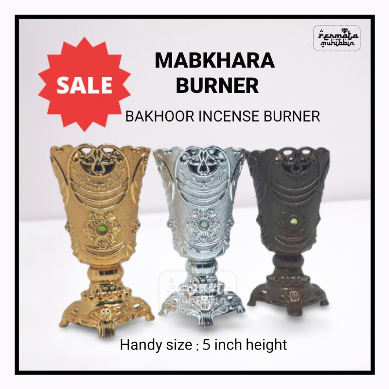 Mabkhara burner Incense holder tempat bakar bukhoor oud oudh gaharu kemenyan luban aromatherapy ...