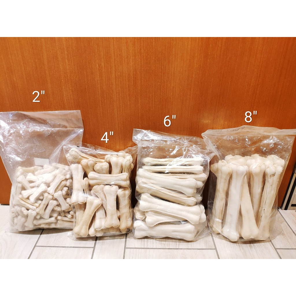 RAWHIDE PRESSED BONE-WHITE-1KG Assorted Size (PBW) | Shopee Malaysia