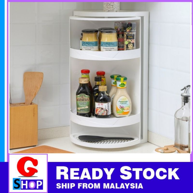 Rak botol tin sos dapur shampoo berus gigi ubat gigi shower sabun mandi ...