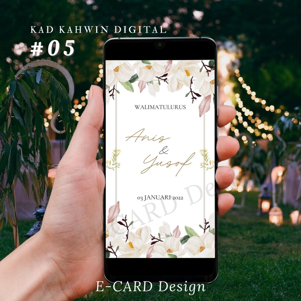 #05 3IN1 ECARD PDF + VIDEO + JPEG Kad Kahwin / Pertunangan / Aqiqah ...