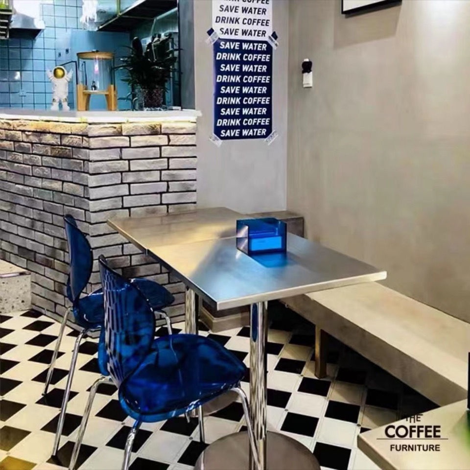 Stainless Steel Square Dining Table, 1 Meter Long Table, Internet ...