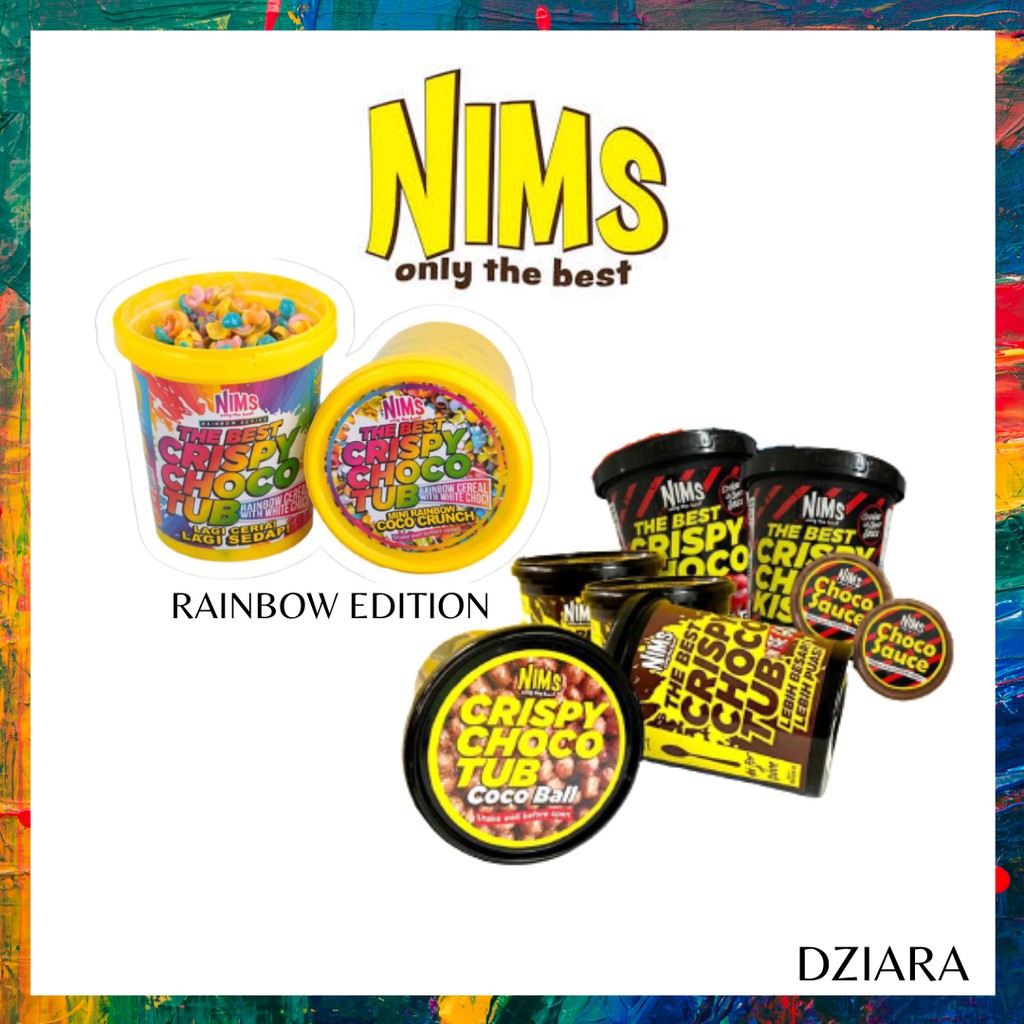 Nims Crispy Choco Tub, Choco Kiss & Rainbow Series | Shopee Malaysia