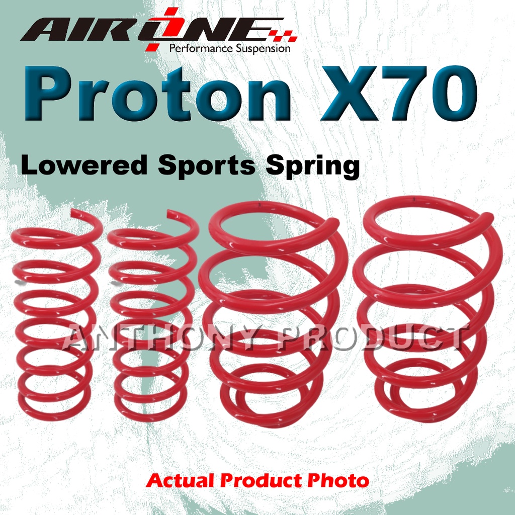 AIRONE Proton X70 2019 - 2021 Lowered Height Sport Spring (Red Colour ...