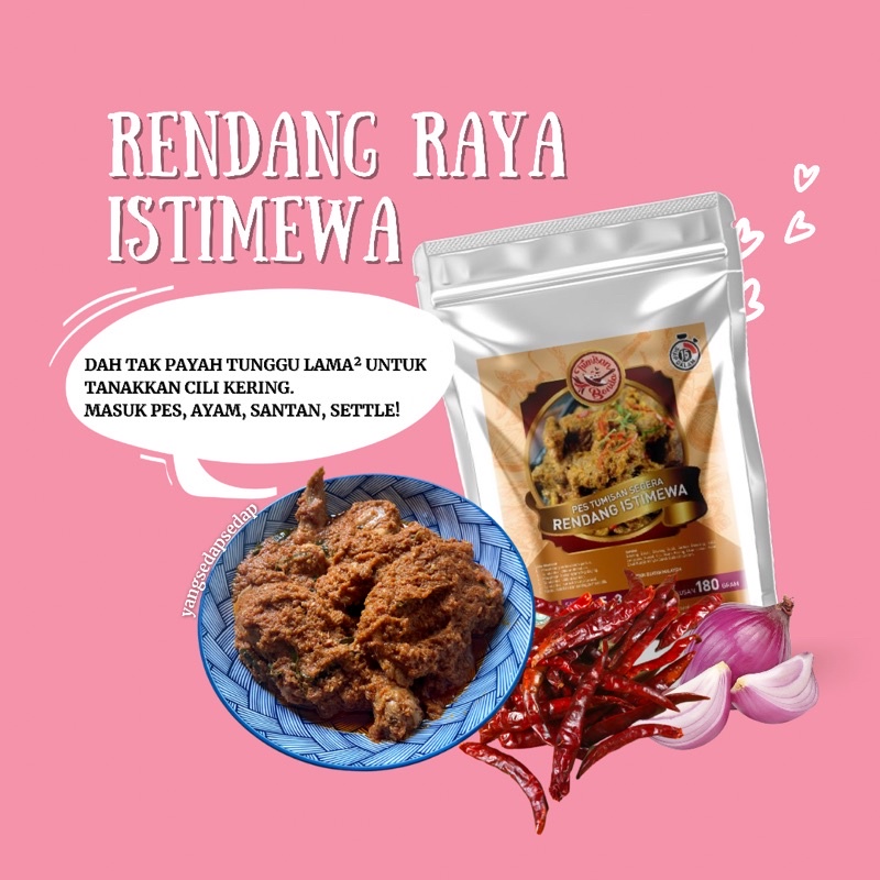 PES MASAKAN RENDANG SEKILO - 15 MINIT SIAP 🔥🔥 SHOPEE TOP SELLING 🔥🔥 ...