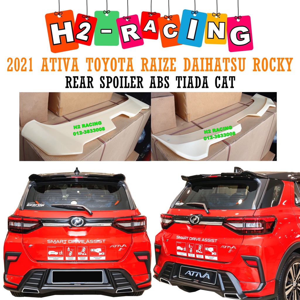 PERODUA ATIVA &TOYOTA RAIZE& DAIHATSU ROCKY ABS REAR TRUNK SPOILER ...