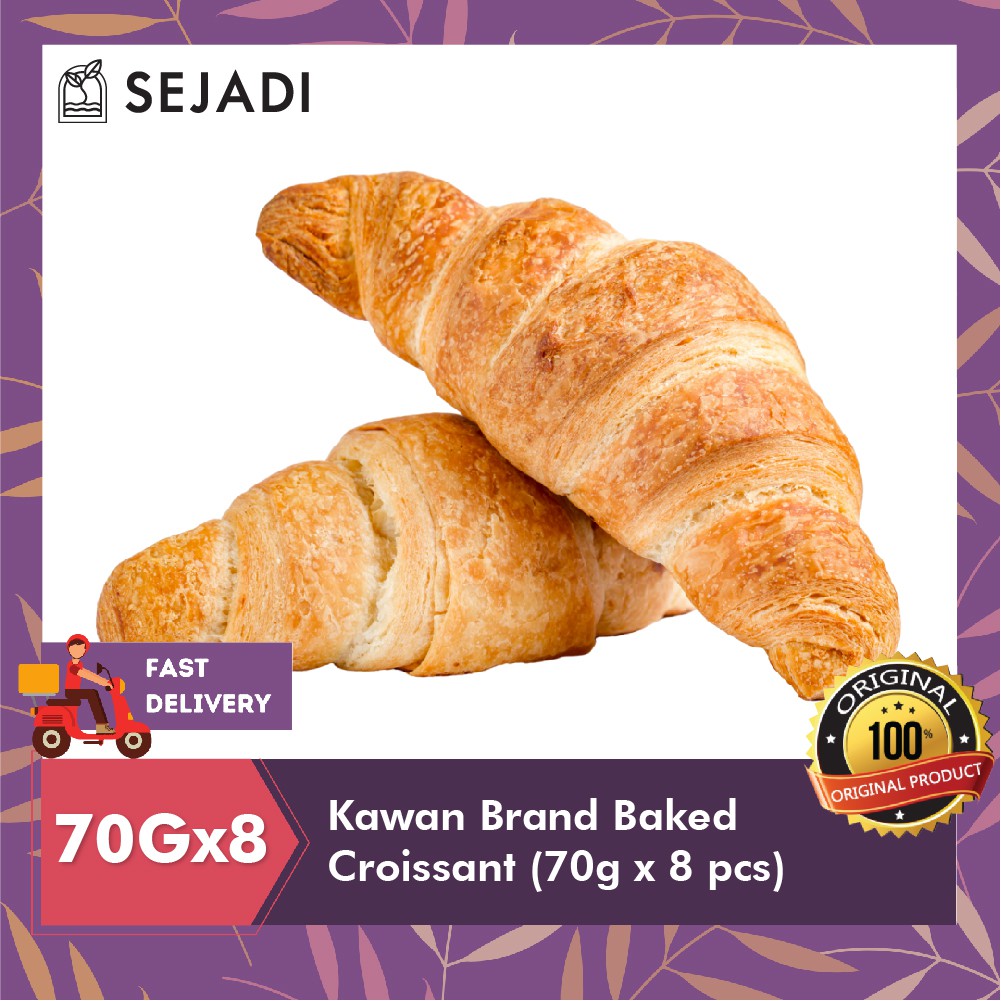 Kawan Brand Baked Croissant 70g (8 pcs) (Klang Valley Only) | Shopee ...