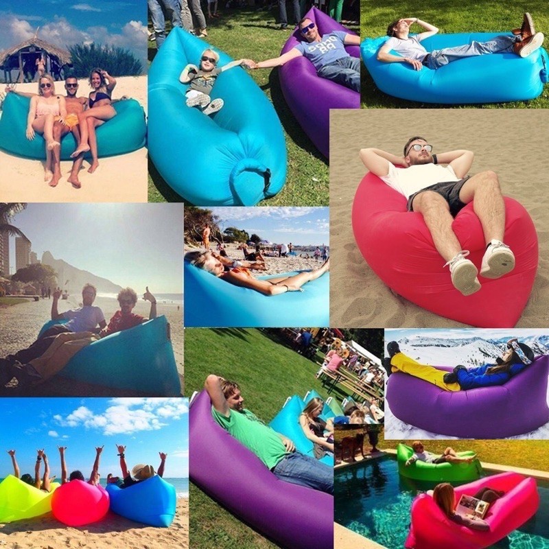 🔥Ready Stock🥰whe81🥰Inflatable Portable Lamzac Lazy Sofa Air Lounge Bag ...