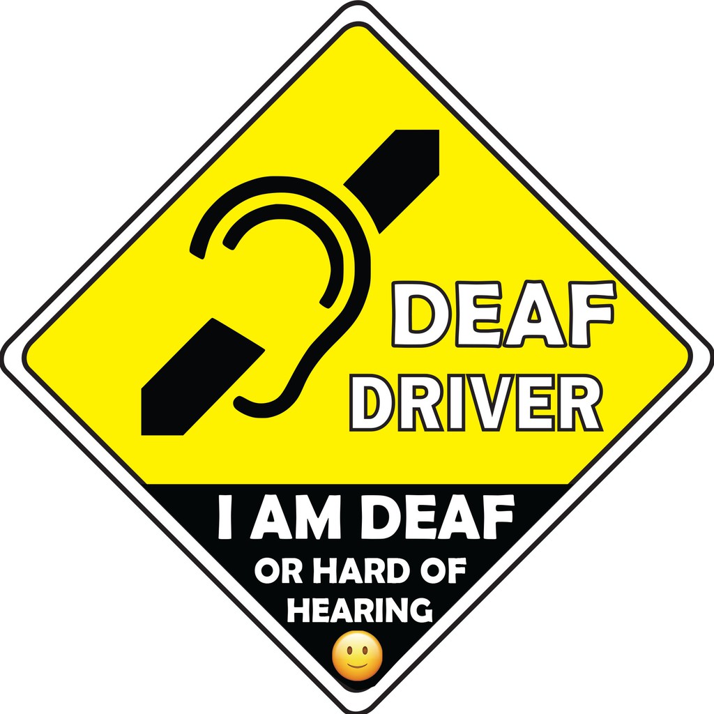 Deaf Driver Magnetic Sticker / PVC Sticker | Shopee Malaysia