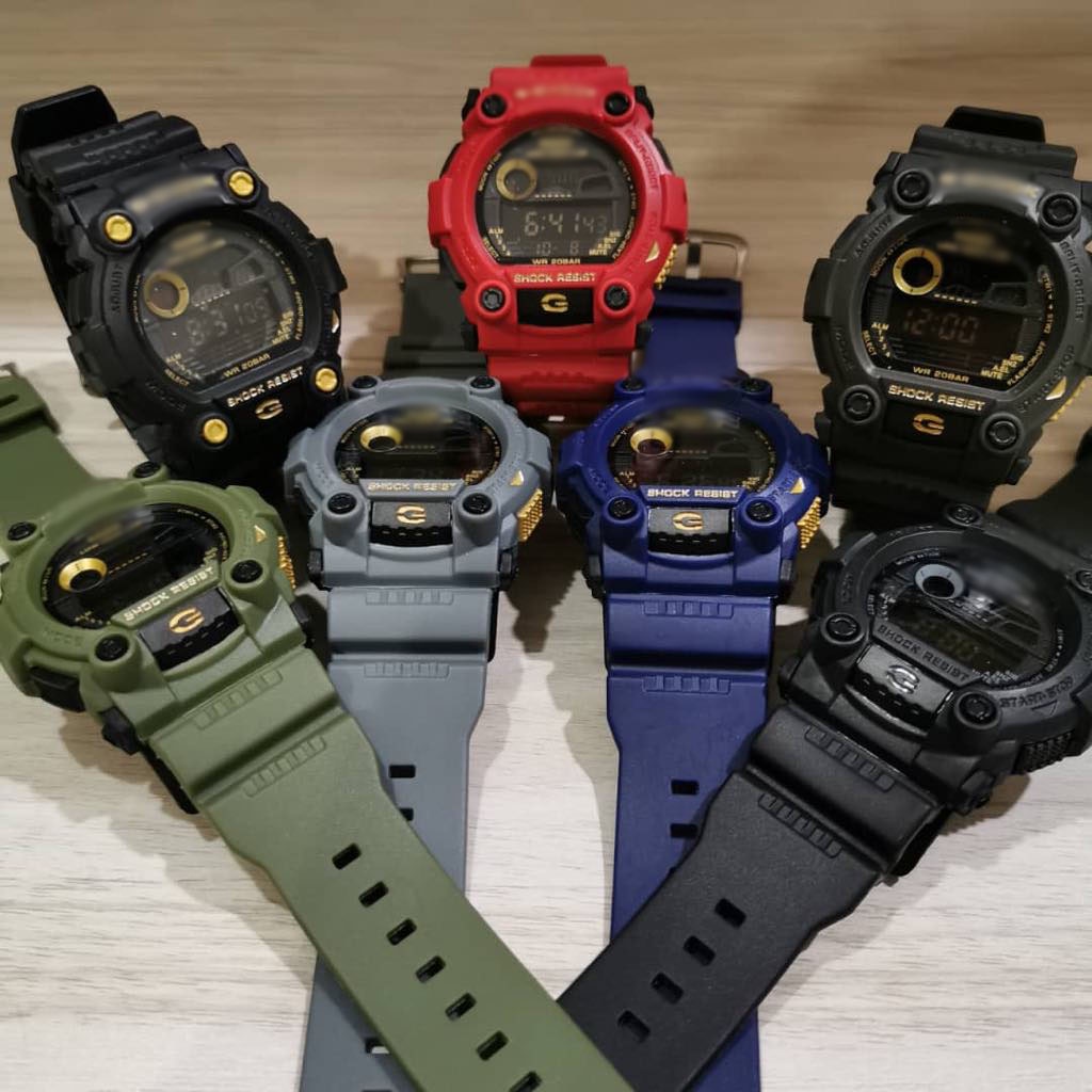 GS Jam Mat Moto Black Gold | Shopee Malaysia