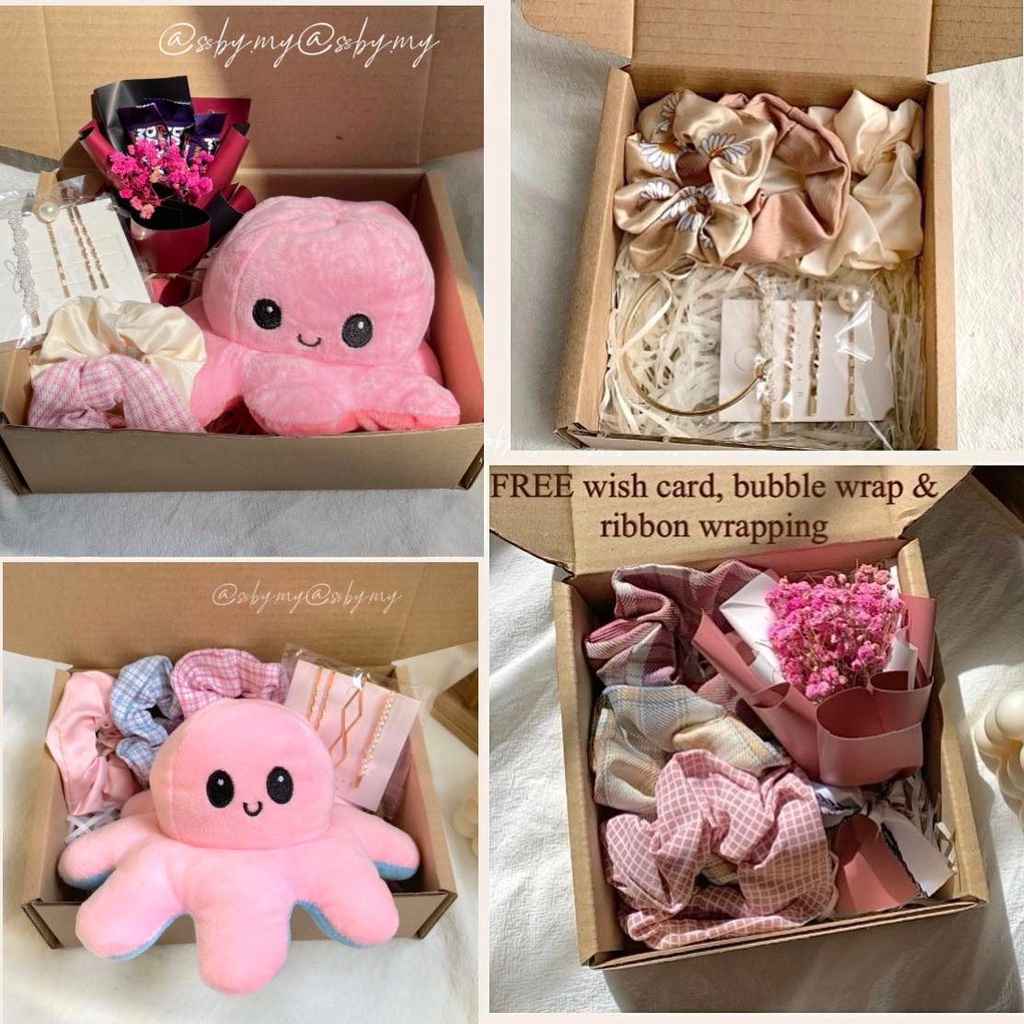 ️ Surprise Gift Box Birthday Gift for Women/Scrunchies/ Hadiah Birthday ...