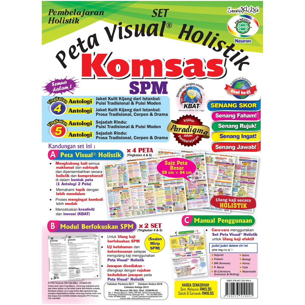 Set Peta Visual Holistik Komsas SPM | Shopee Malaysia