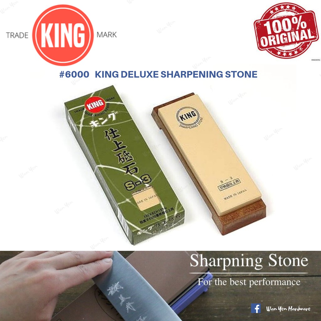 Premium King Deluxe #6000 Sharpening Stone / Batu Asah / Wetstone (Made In Japan 🇯🇵 ) | Shopee ...