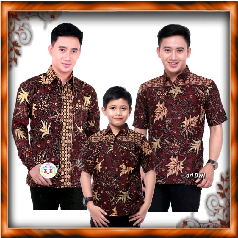 Father And Son COUPLE Clothes With Teak Motifs, Men's BATIK Clothes ...