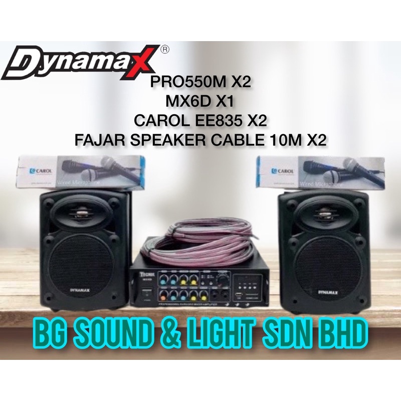 [Ready Stock]Sound System Package DYNAMAX PRO550M 5 1/2" Speaker Box ...