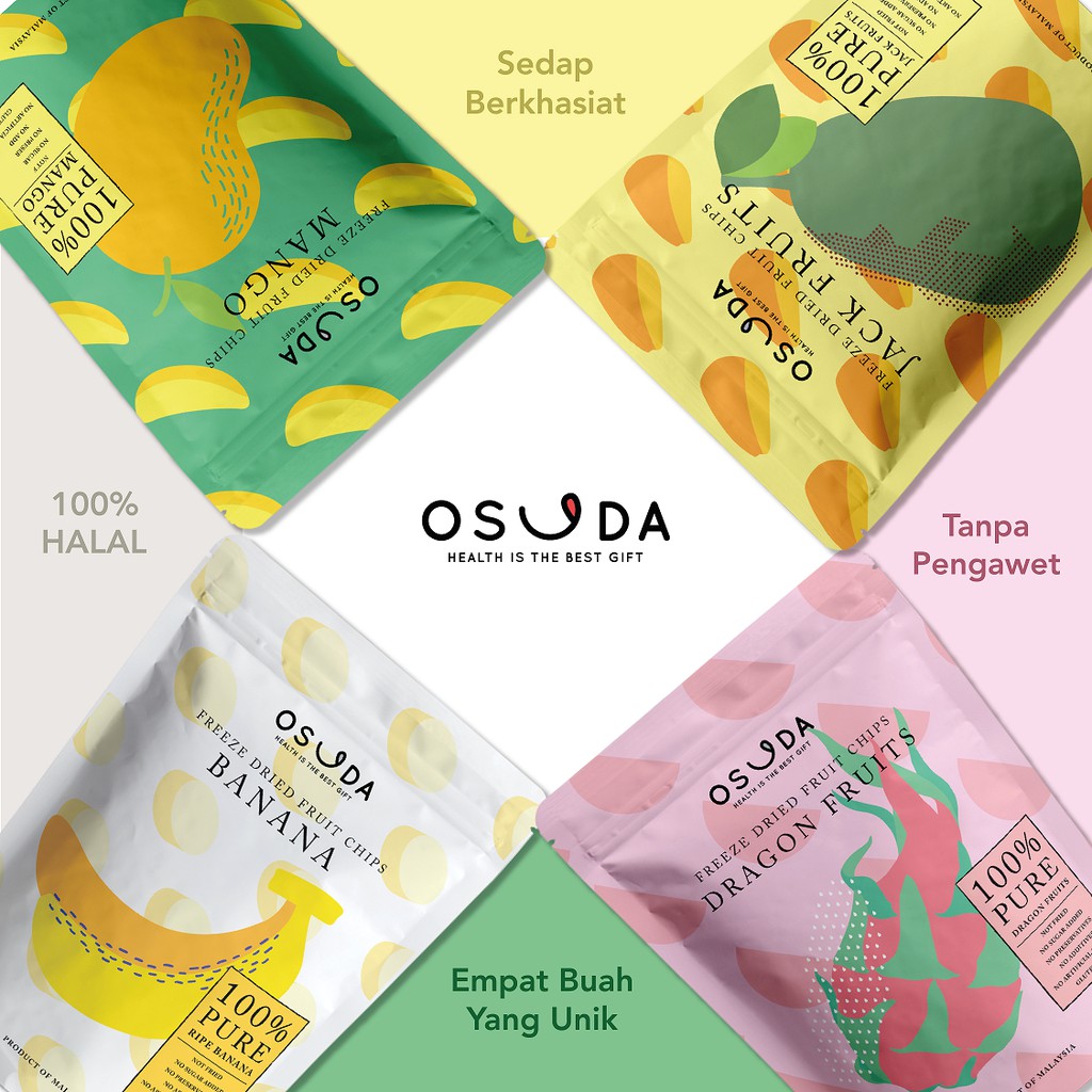 [HALAL] Osuda Healthy Fruit Snacks (Crispy & Healthy) | Shopee Malaysia