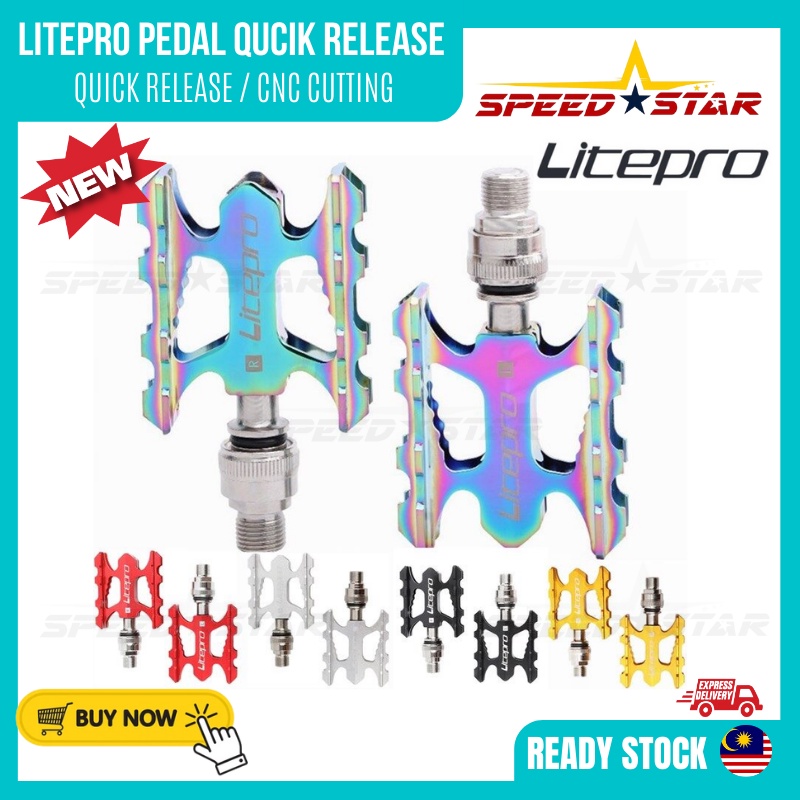 Litepro Pedals Bicycle Basikal Wheel hub Folding Pedal Small Wheel ...