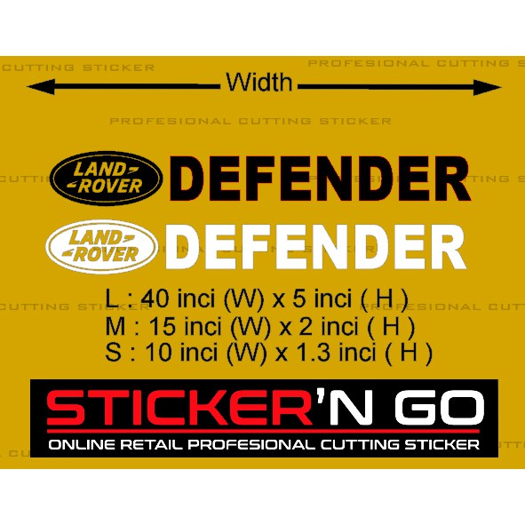 STICKER CUTTING CUSTOM LAND ROVER DEFENDER DESIGN | Shopee Malaysia