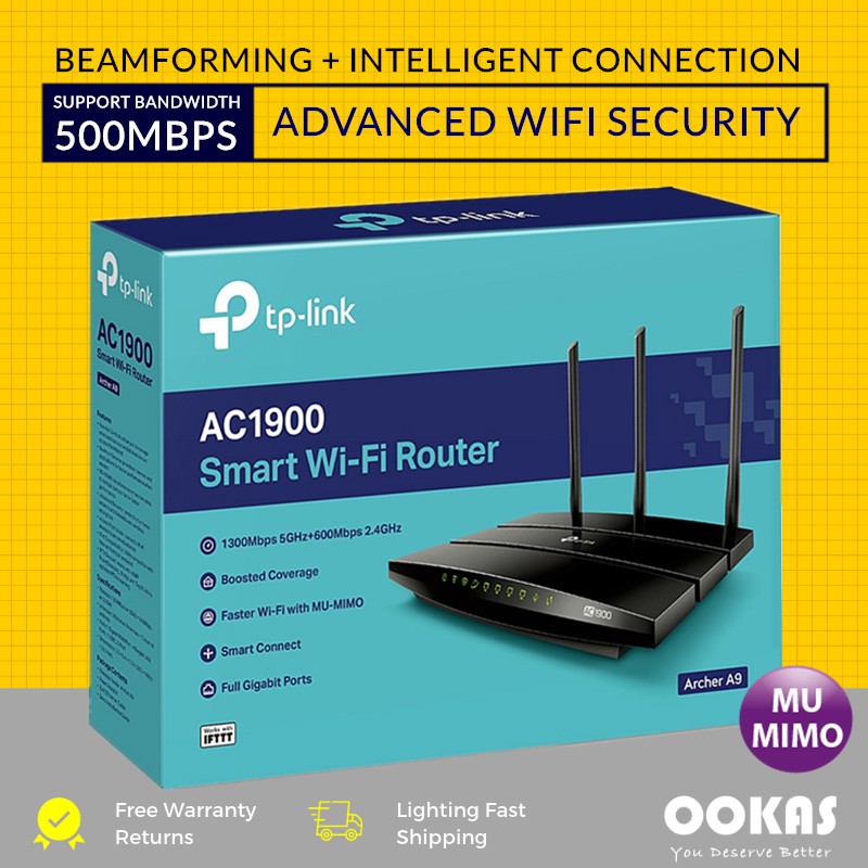 TP-Link Archer A9 / A8 AC1900 2.4Ghz+5Ghz Gigabit Mu-Mimo Wifi Router ...