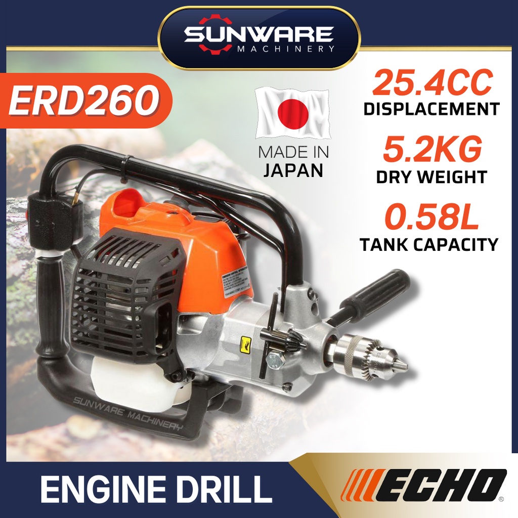 ORIGINAL ECHO EDR-260 Keyless Chuck Engine Drill (Made in Japan ...