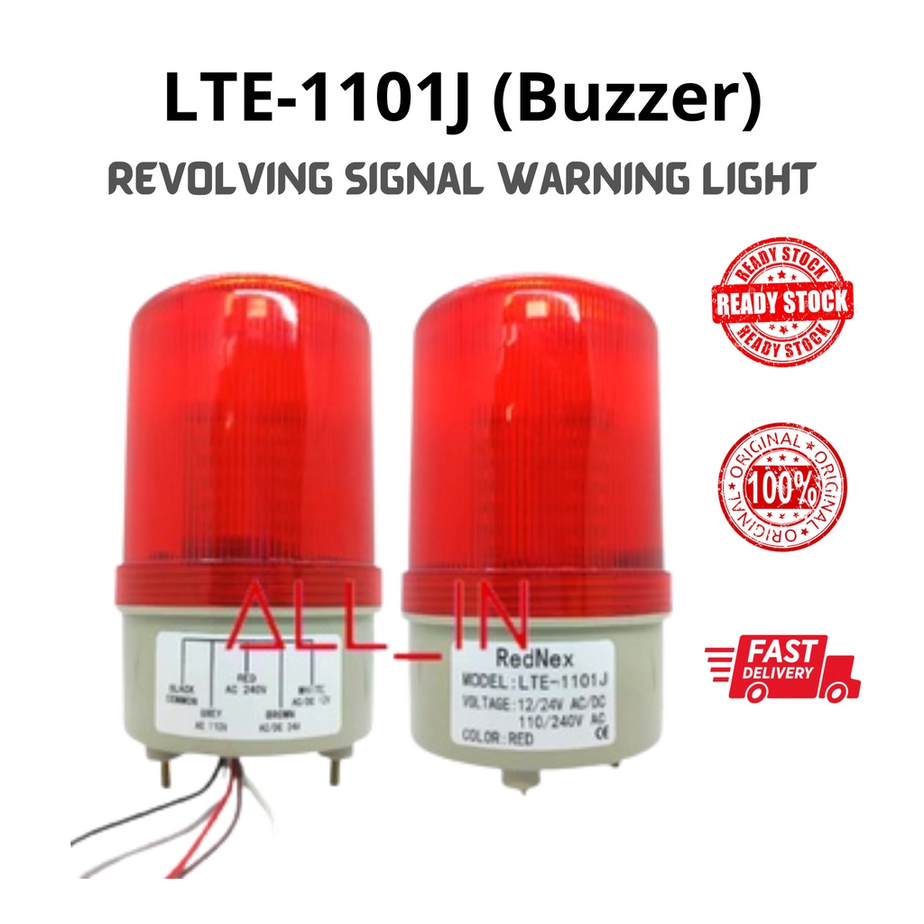 📣 NEW STOCK 📣 Rednex LTE-1101J Multi Voltage with Buzzer LED Rotary ...