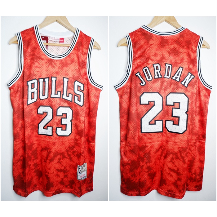 MERAH Nba CLASSIC HWC CONSTELLATION BULLS 23 Basketball JERSEY MICHAEL ...