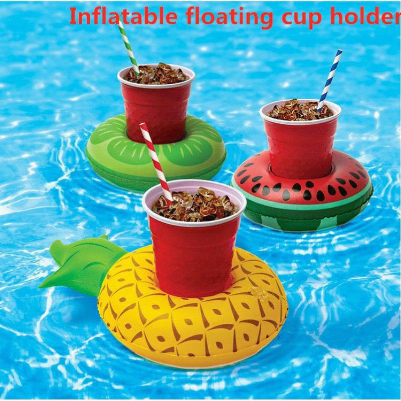 🔥🇲🇾 READY STOCK🔥INFLATABLE MINI FLOAT DRINK COASTER CUP HOLDER FOR ...