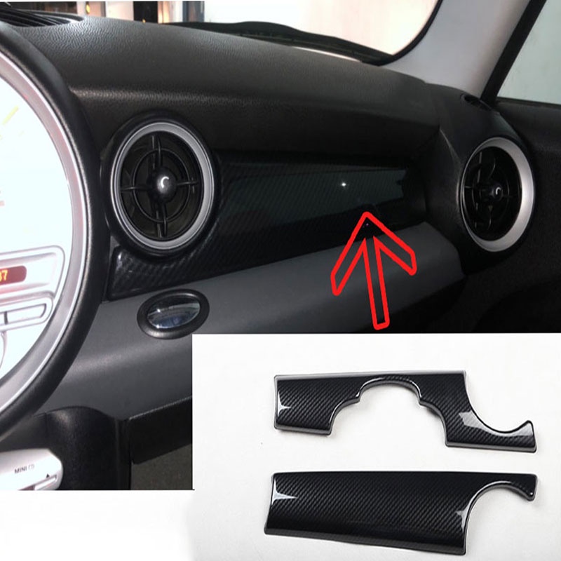 2 PCS Car Dashboard Center Control Panel Decorative Cover For MINI ...
