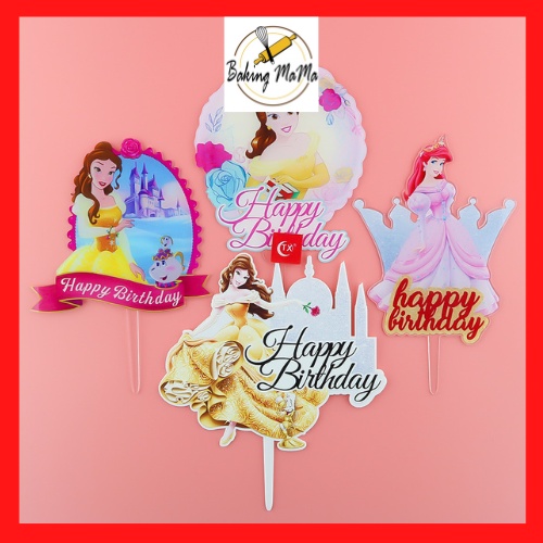 Princess Snow & Princess Alice Transparent / White Acrylic Cake Topper ...