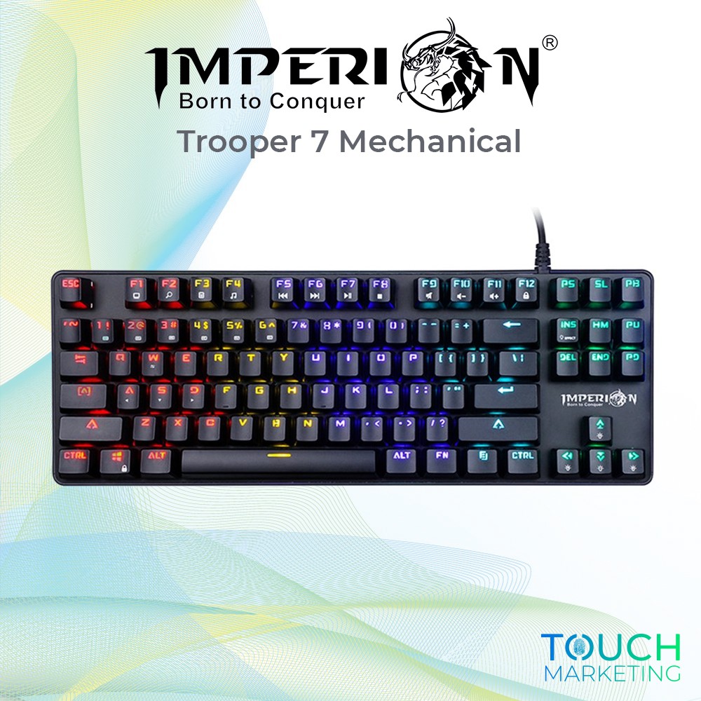 IMPERION TROOPER 7 OUTEMU BLUE SWITCH MECHANICAL RGB KEYBOARD | Shopee ...