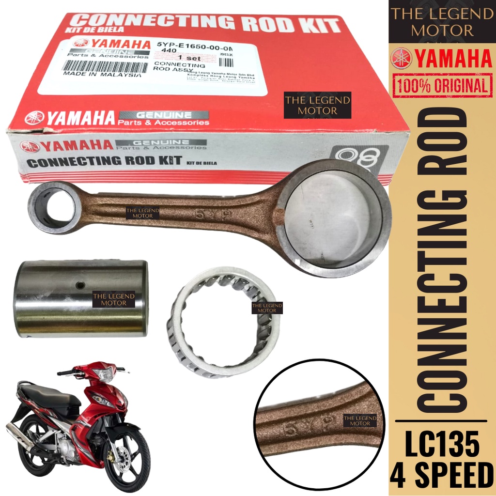 100% ORIGINAL YAMAHA LC 135 4S LC135 4 SPEED CONNECTING CON ROD KIT SET ...