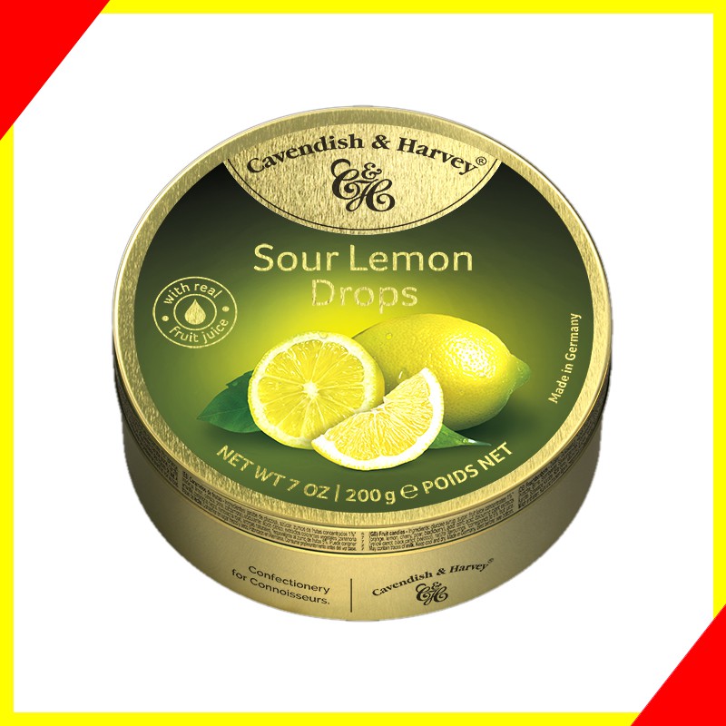 CAVENDISH & HARVEY Sour Lemon Drops 200g (Exp: Jan 2026) | Shopee Malaysia