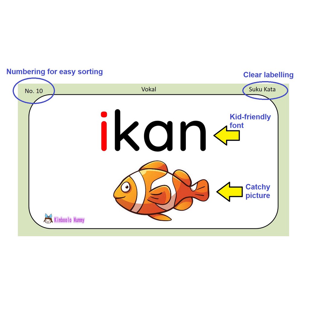 [PDF] Suku Kata Flash Card 153 Pieces! 🎁 Buy 1 FREE 2! 🎁 | Shopee Malaysia