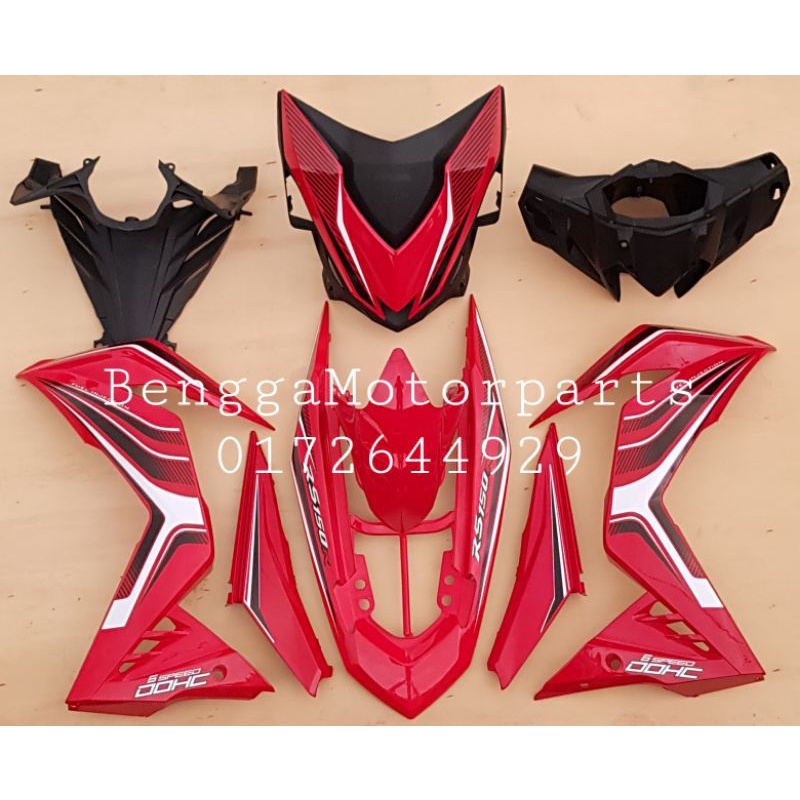 Rs150 V1&V2 Cover Set Custom Merah | Shopee Malaysia
